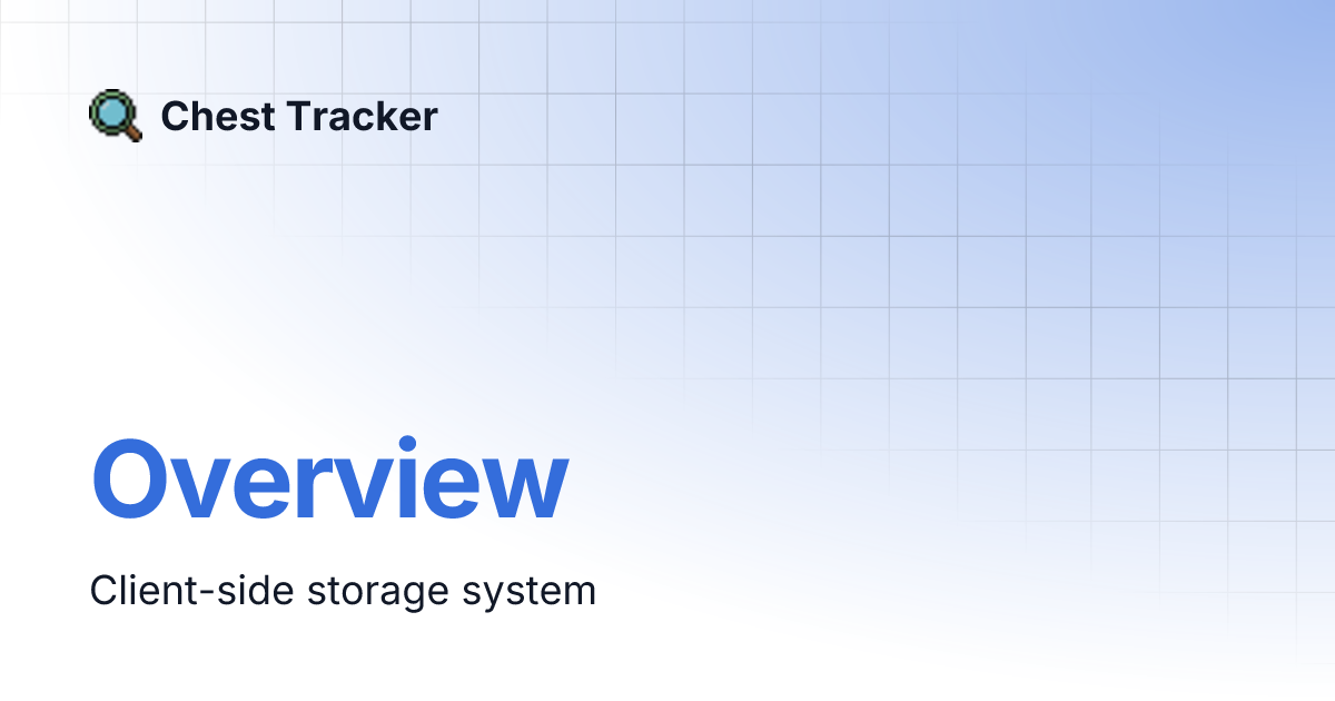 Overview | Chest Tracker